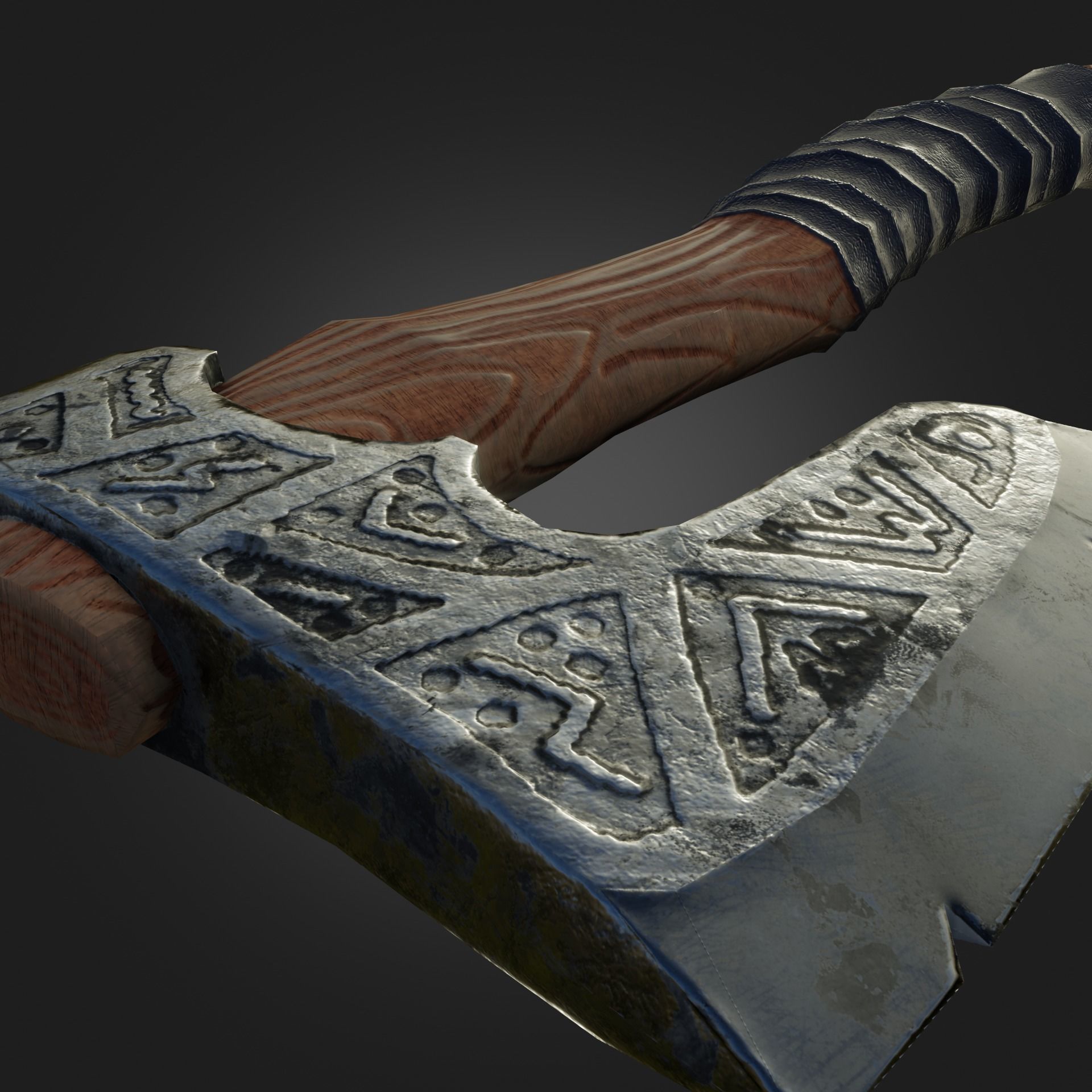 3D model Stylized Game-Ready Axe VR / AR / low-poly | CGTrader