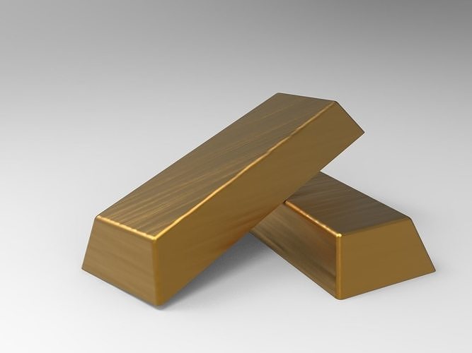 Gold bar 3D model 3D model | CGTrader