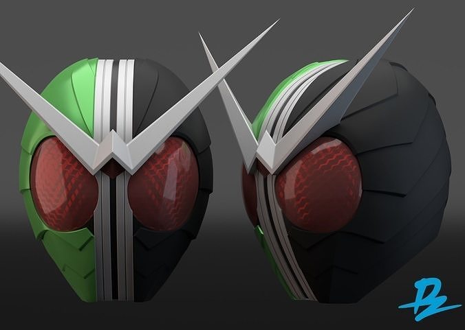 Kamen Rider W 3D model 3D printable | CGTrader