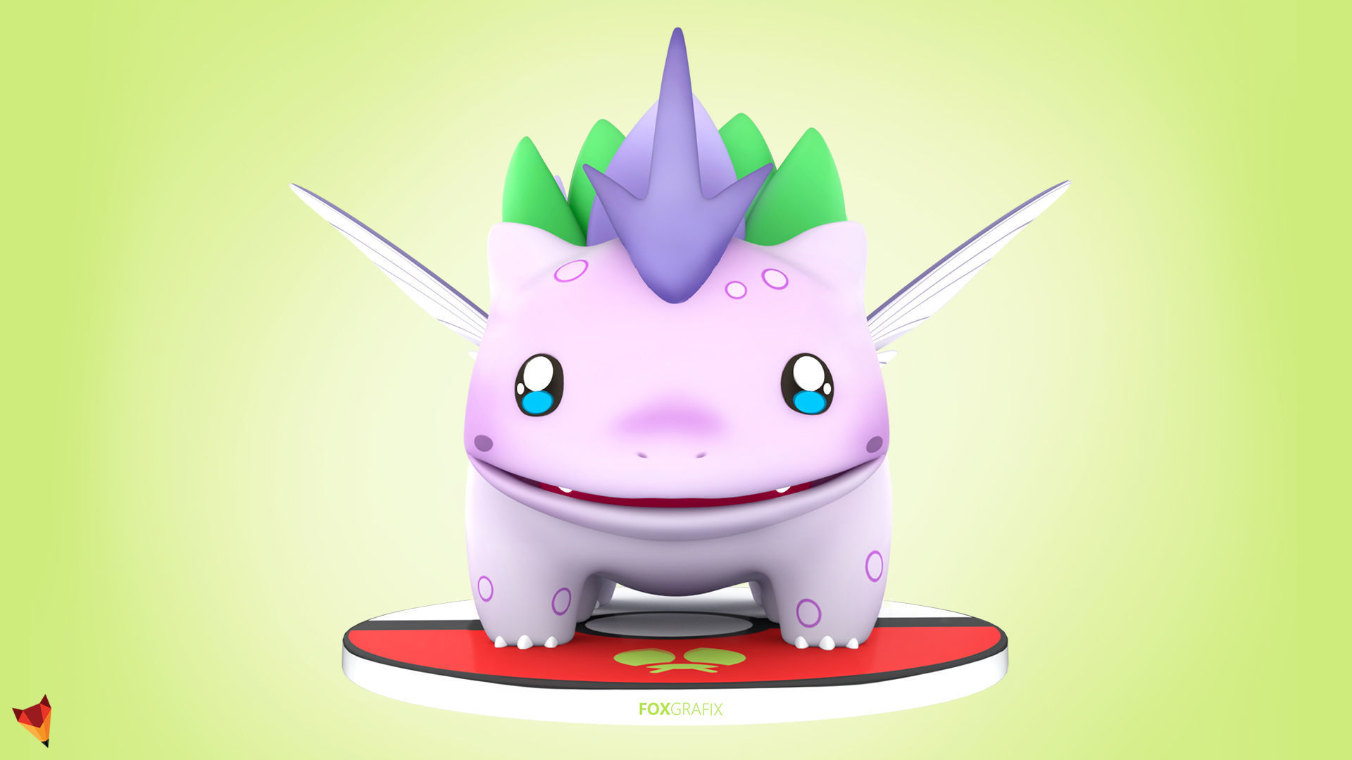 3D model Pokemon Bulbasaur Bug Type Concept VR / AR / low-poly | CGTrader