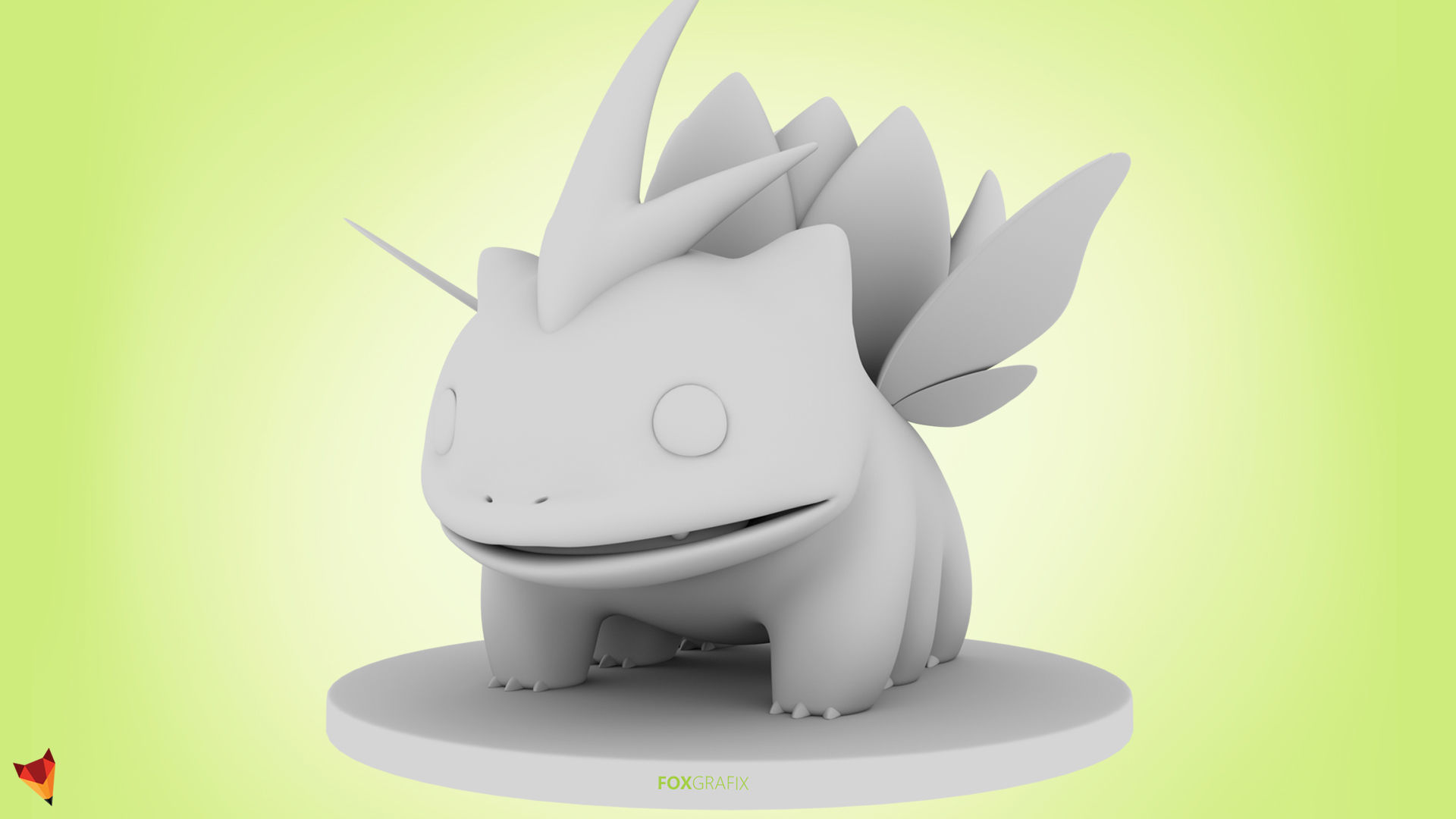 3D model Pokemon Bulbasaur Bug Type Concept VR / AR / low-poly | CGTrader