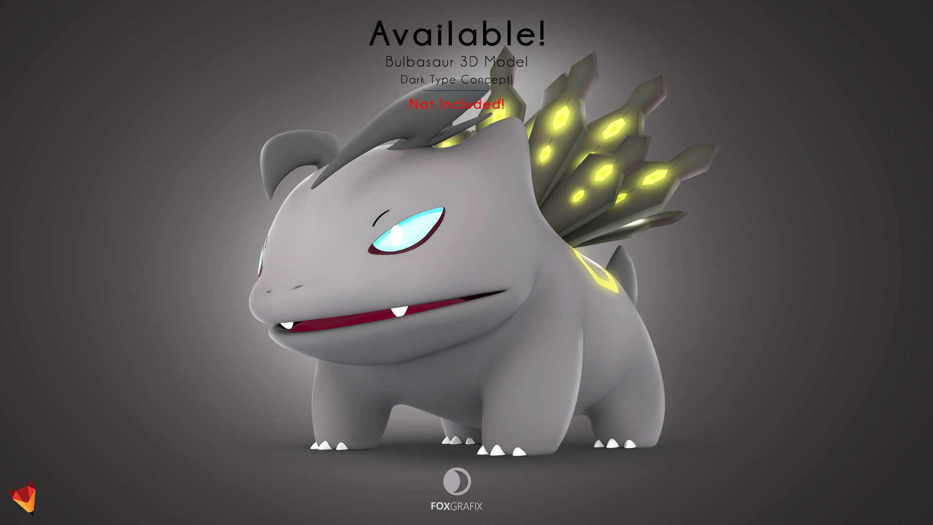 3D model Pokemon Bulbasaur Bug Type Concept VR / AR / low-poly | CGTrader