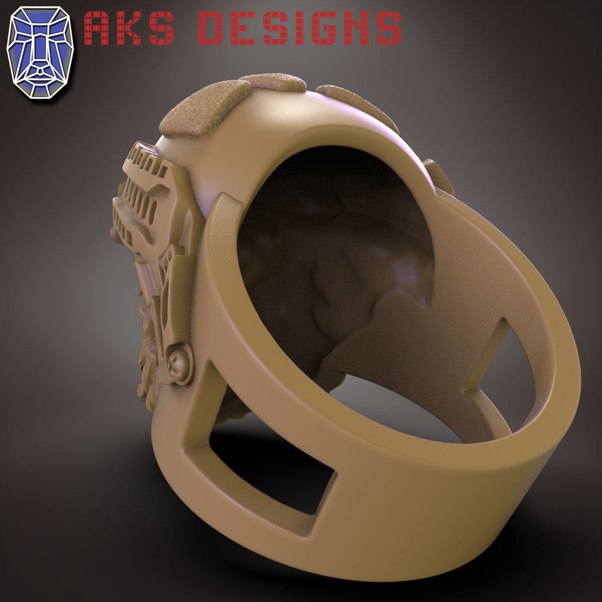 Animal Ring jewelry Army soldier guerilla v1 3D model 3D printable ...