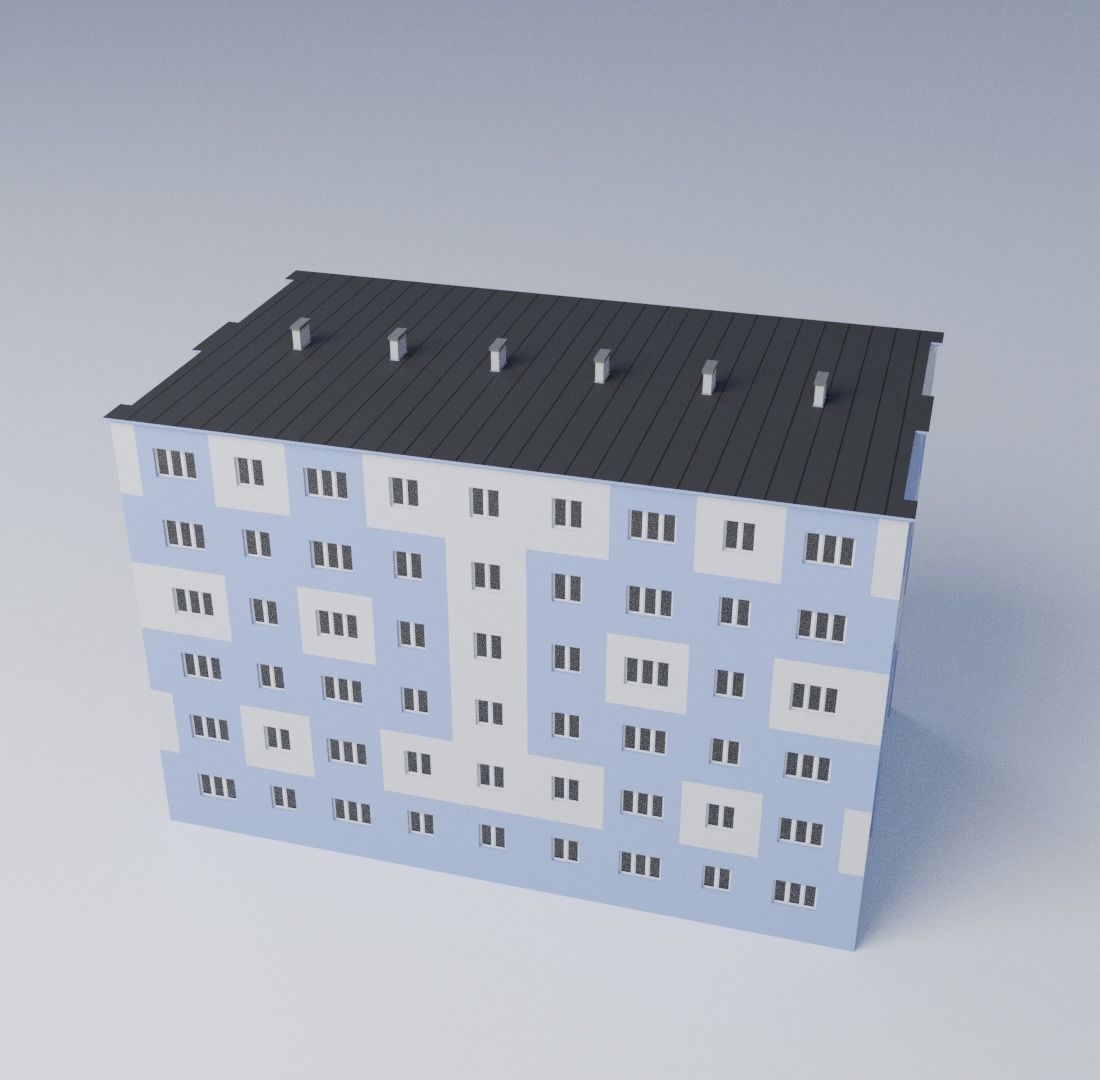 Apartment building 3D model | CGTrader