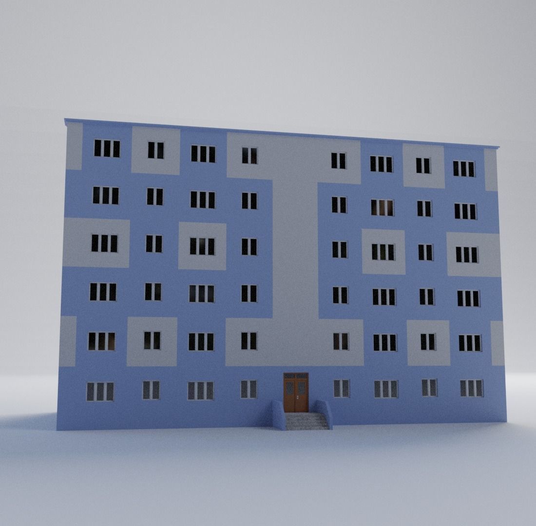 Apartment building 3D model | CGTrader