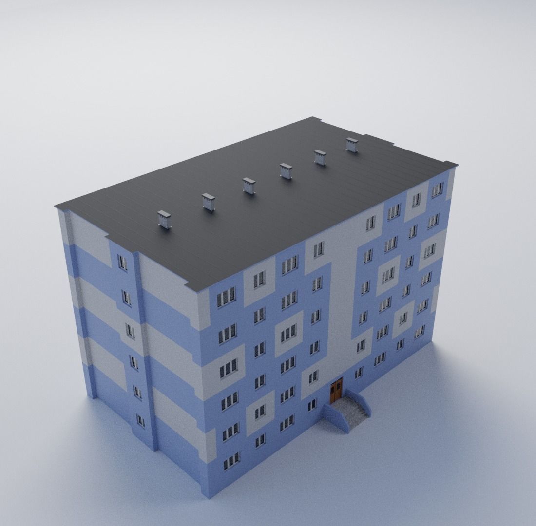 Apartment building 3D model | CGTrader