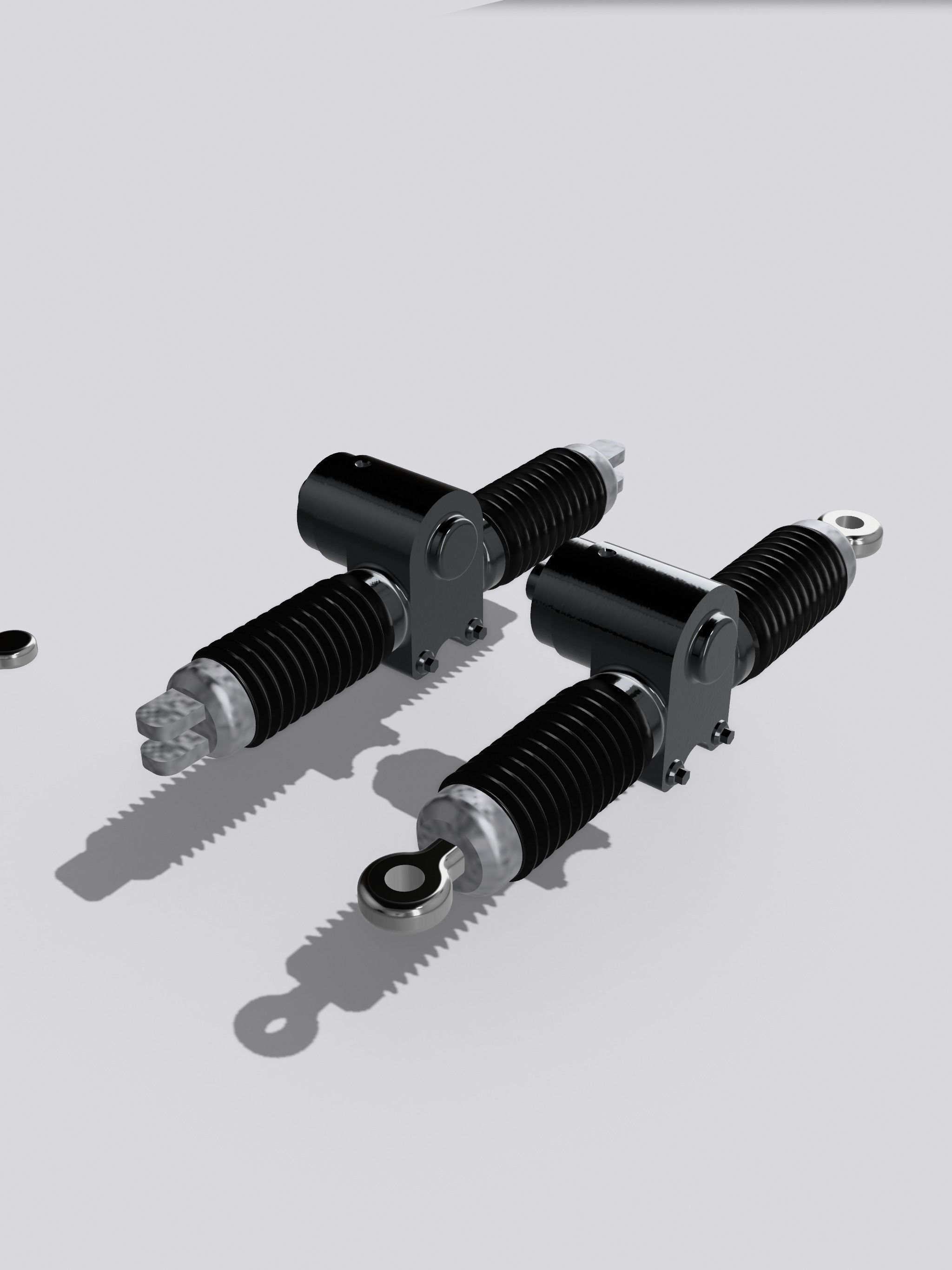 TOP FUEL Detailed Rack N Pinion center steering rack with arm 3D model ...