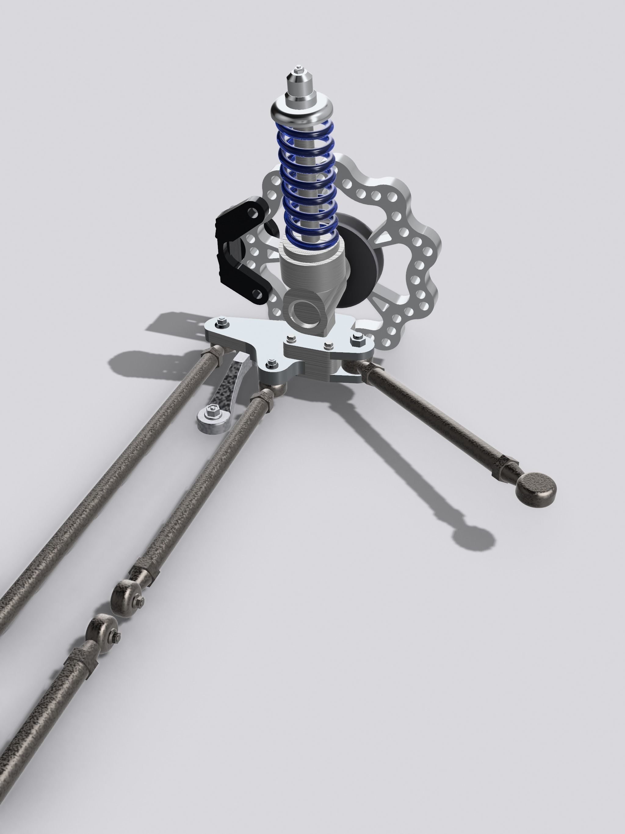 FUNNY CAR Front Hubs N Brakes N Suspension 3D model 3D printable | CGTrader