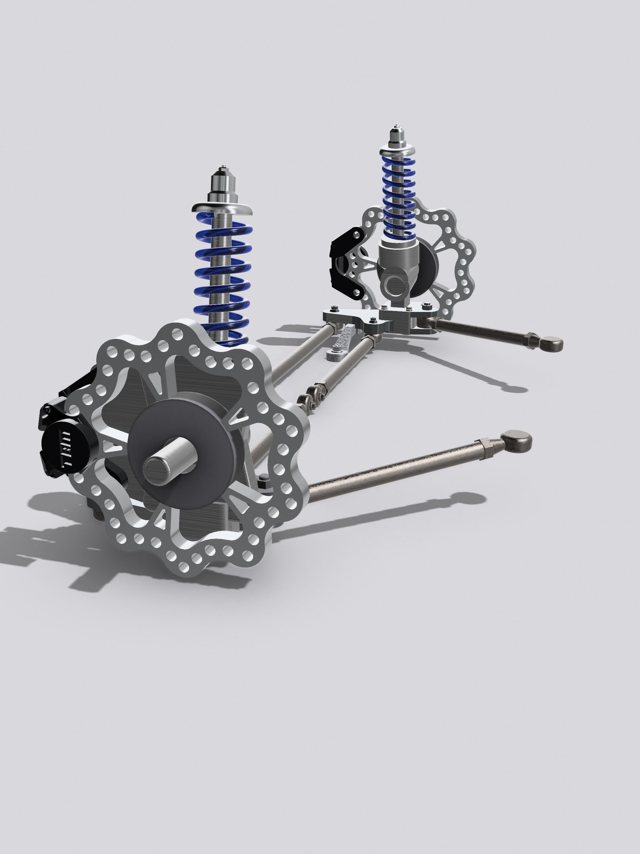 FUNNY CAR Front Hubs N Brakes N Suspension 3D model 3D printable | CGTrader