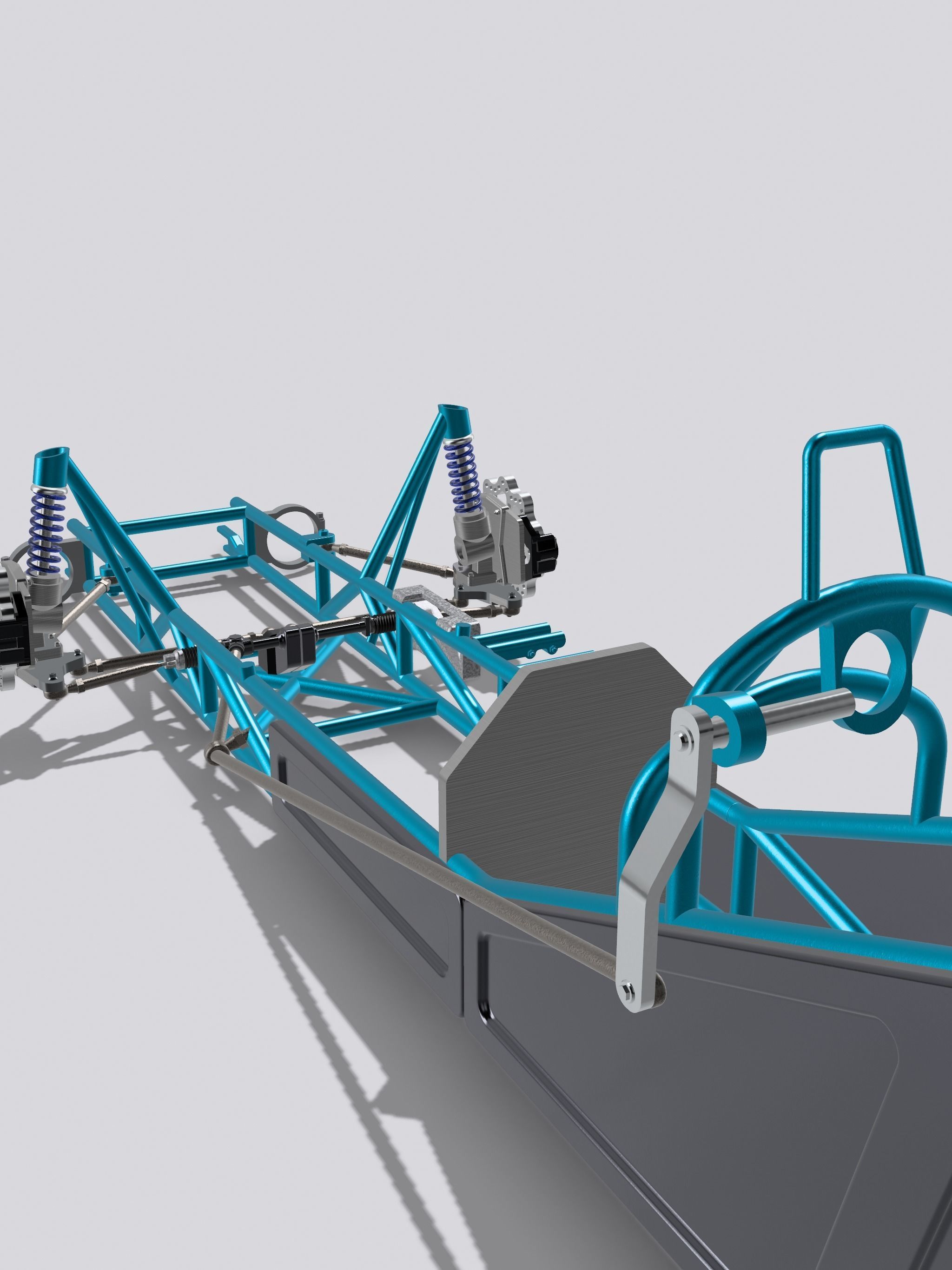 FUNNY CAR Front Hubs N Brakes N Suspension 3D model 3D printable | CGTrader