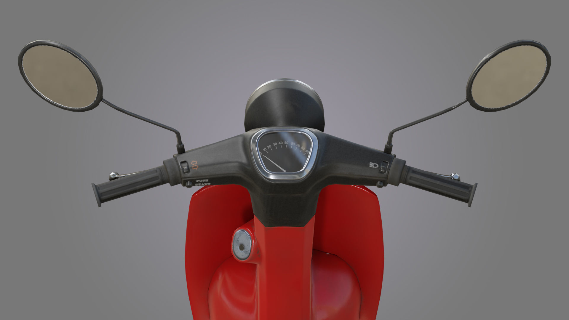 3D model City Moto Scooter VR / AR / low-poly | CGTrader