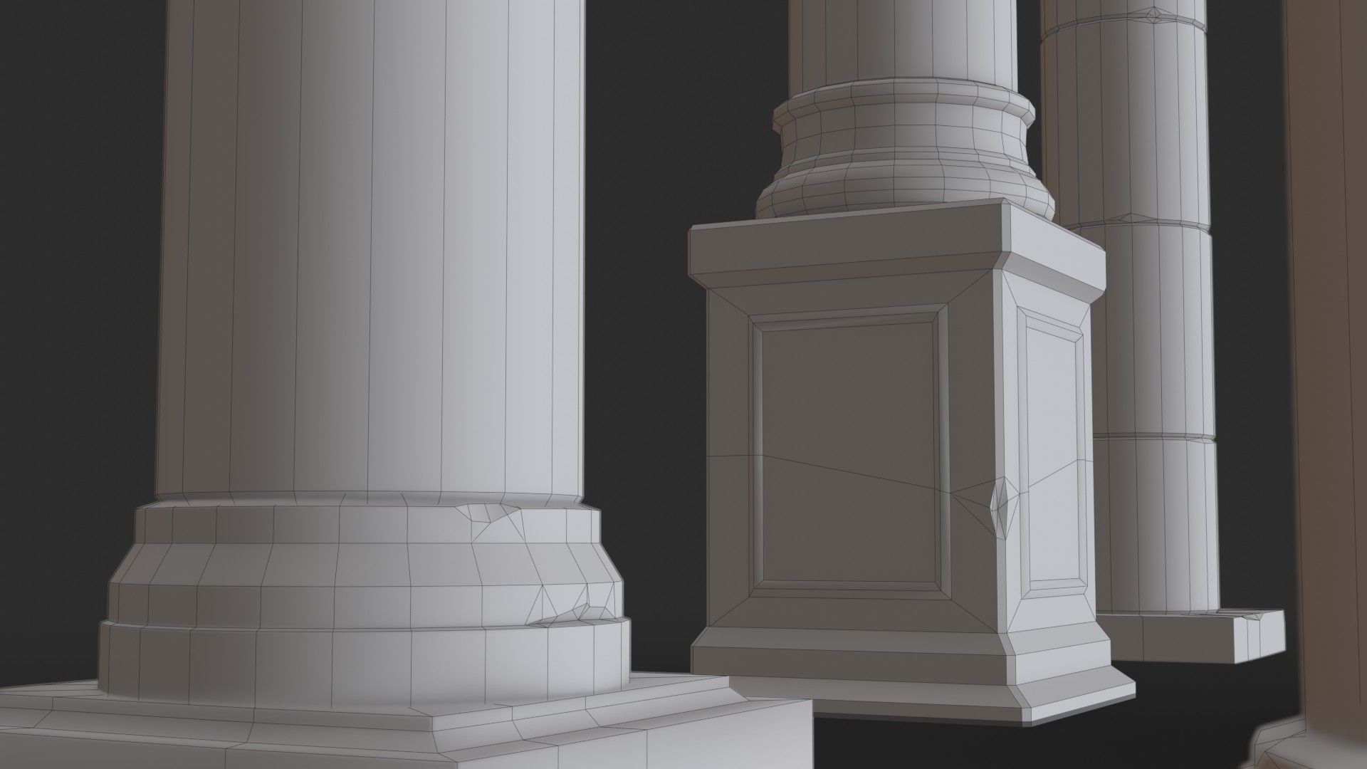 3D model Columns Modular 03 VR / AR / low-poly | CGTrader
