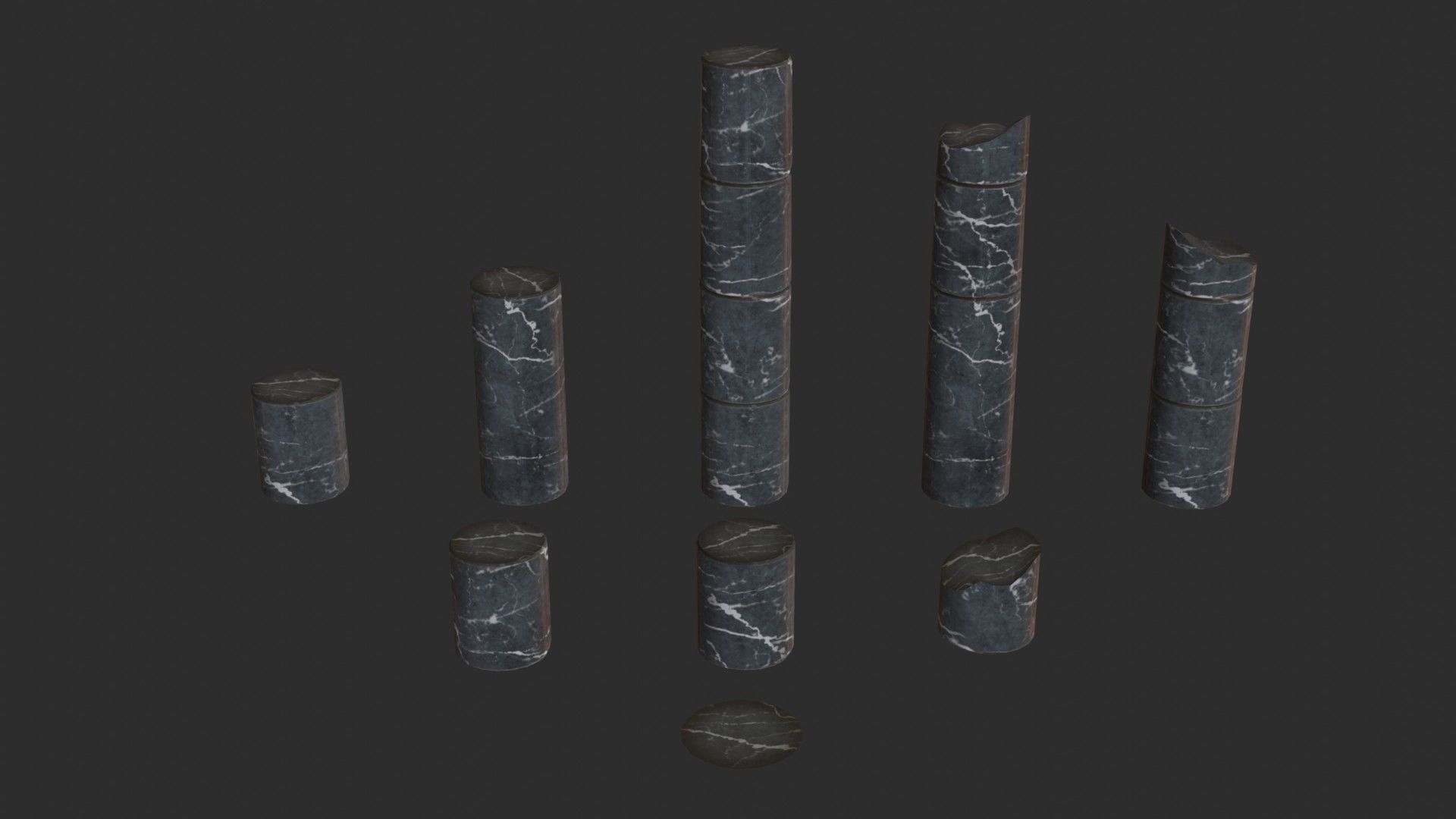 3D model Columns Modular 01 VR / AR / low-poly | CGTrader