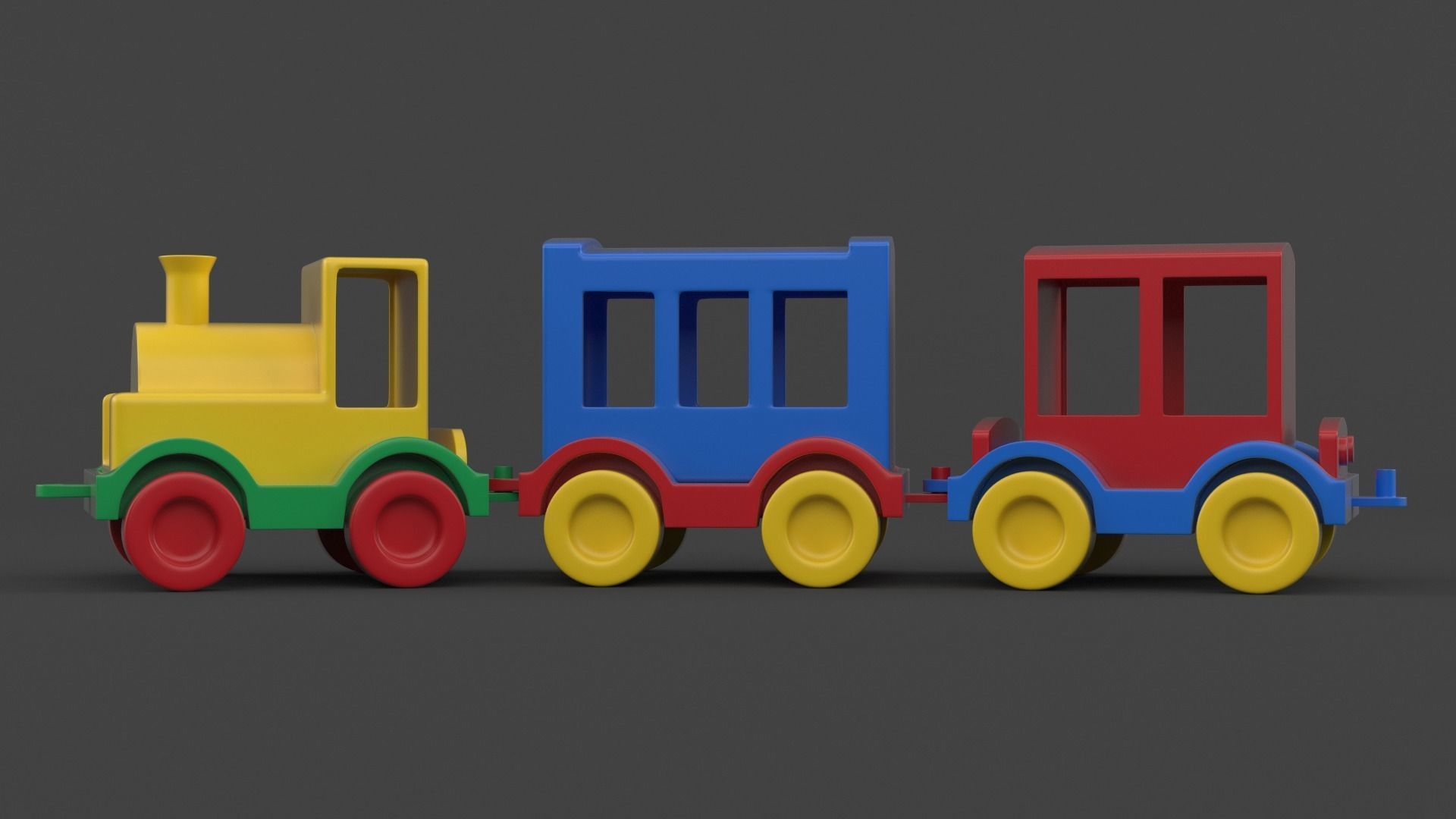 Toy Train 3D model | CGTrader