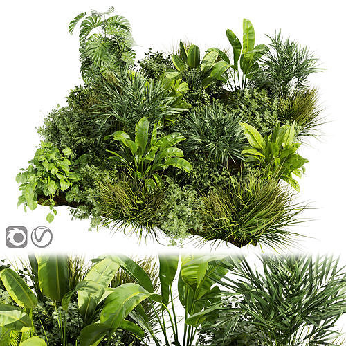 Collection plant vol 394 - outdoor - garden - leaf 3D model | CGTrader