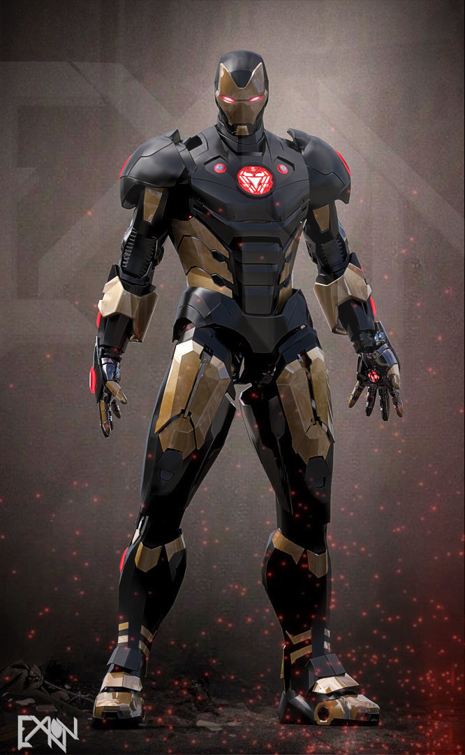 Iron Man MK C42 Chaos Armor MAX 3D model rigged | CGTrader