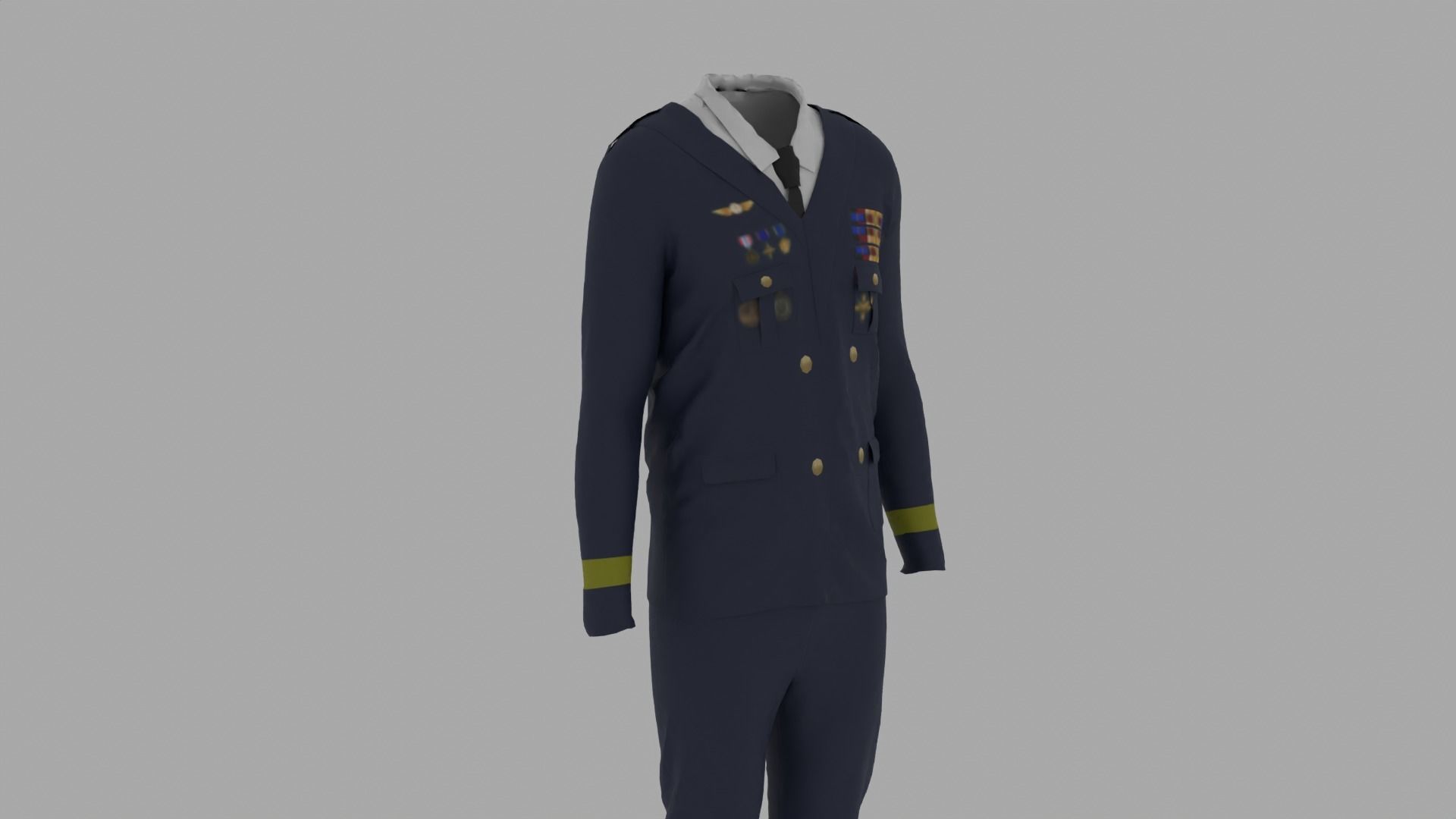 3D model Commander Uniform VR / AR / low-poly | CGTrader