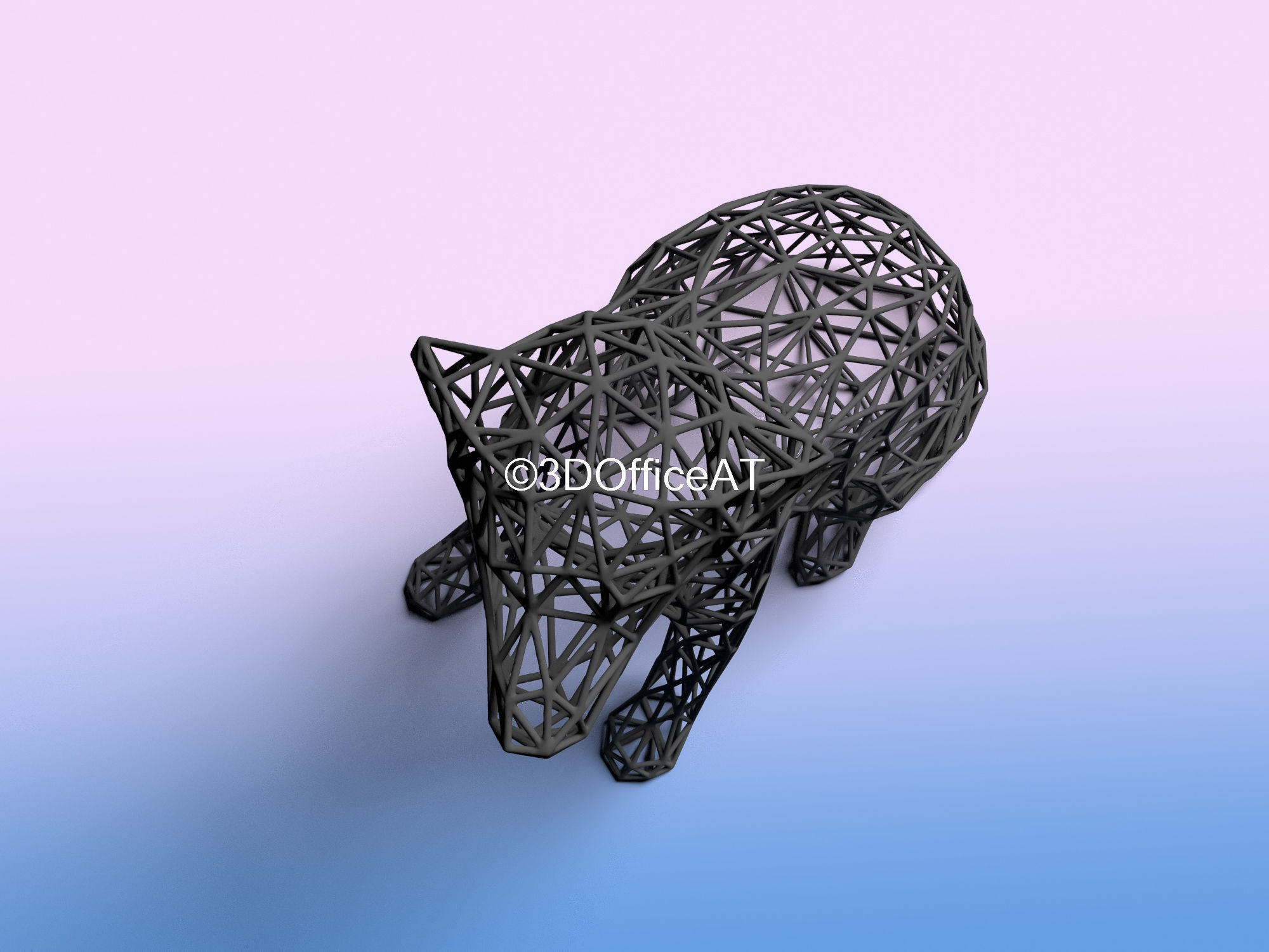 WIRED LABRADOR - 3D WIRE ART 3D model 3D printable | CGTrader