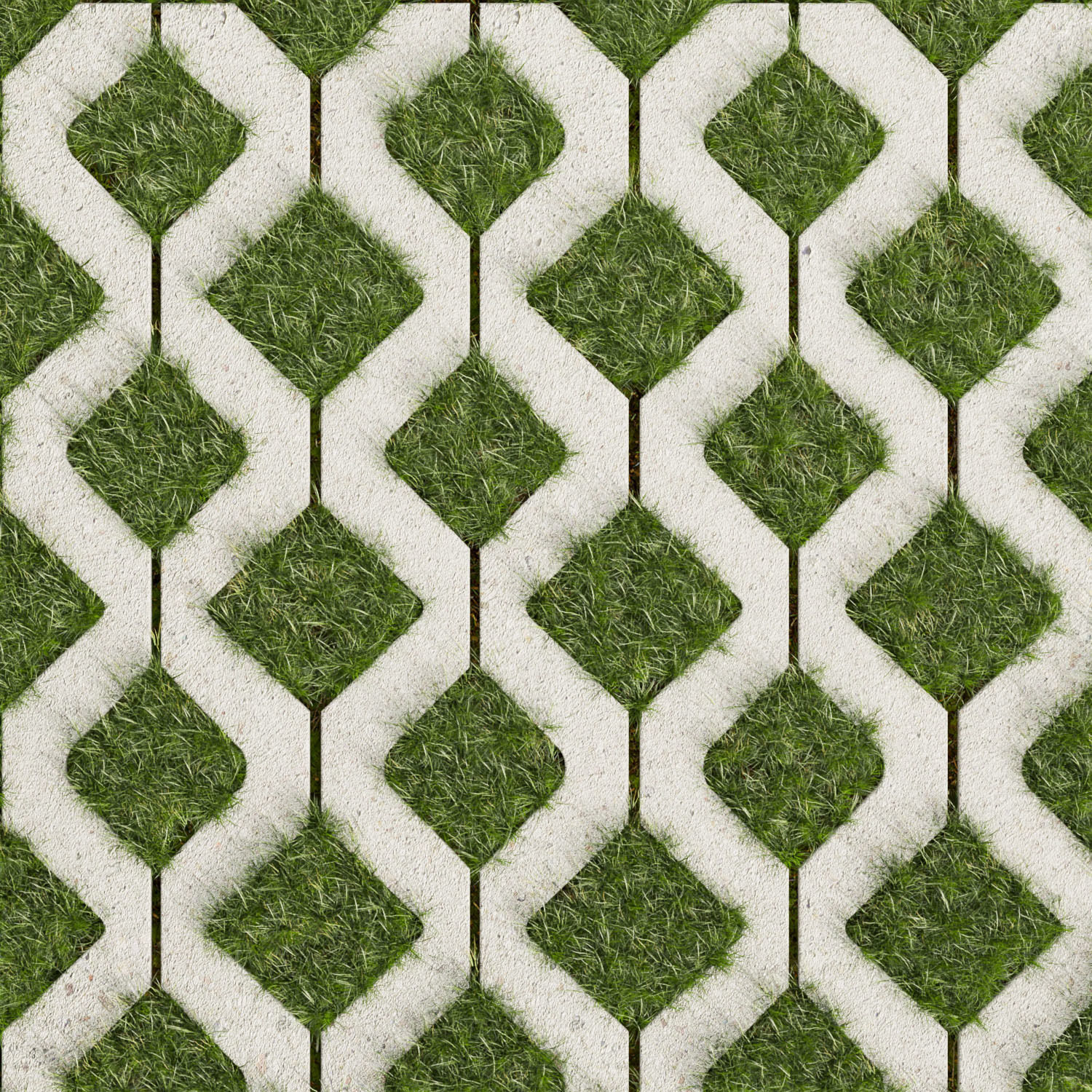 Collection plant vol 398 - grass - concrete - tileable 3D model | CGTrader