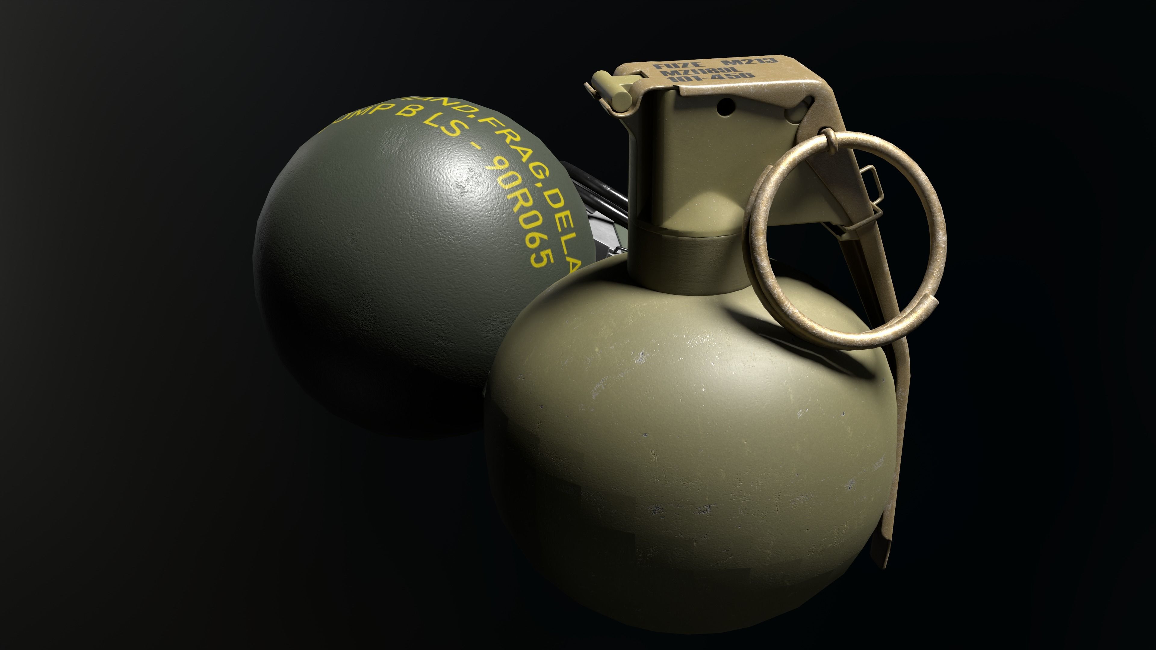 M67 Grenade free VR / AR / low-poly 3D model | CGTrader