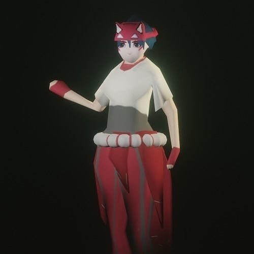 Overwatch 2 Kiriko LowPoly 3D model | CGTrader