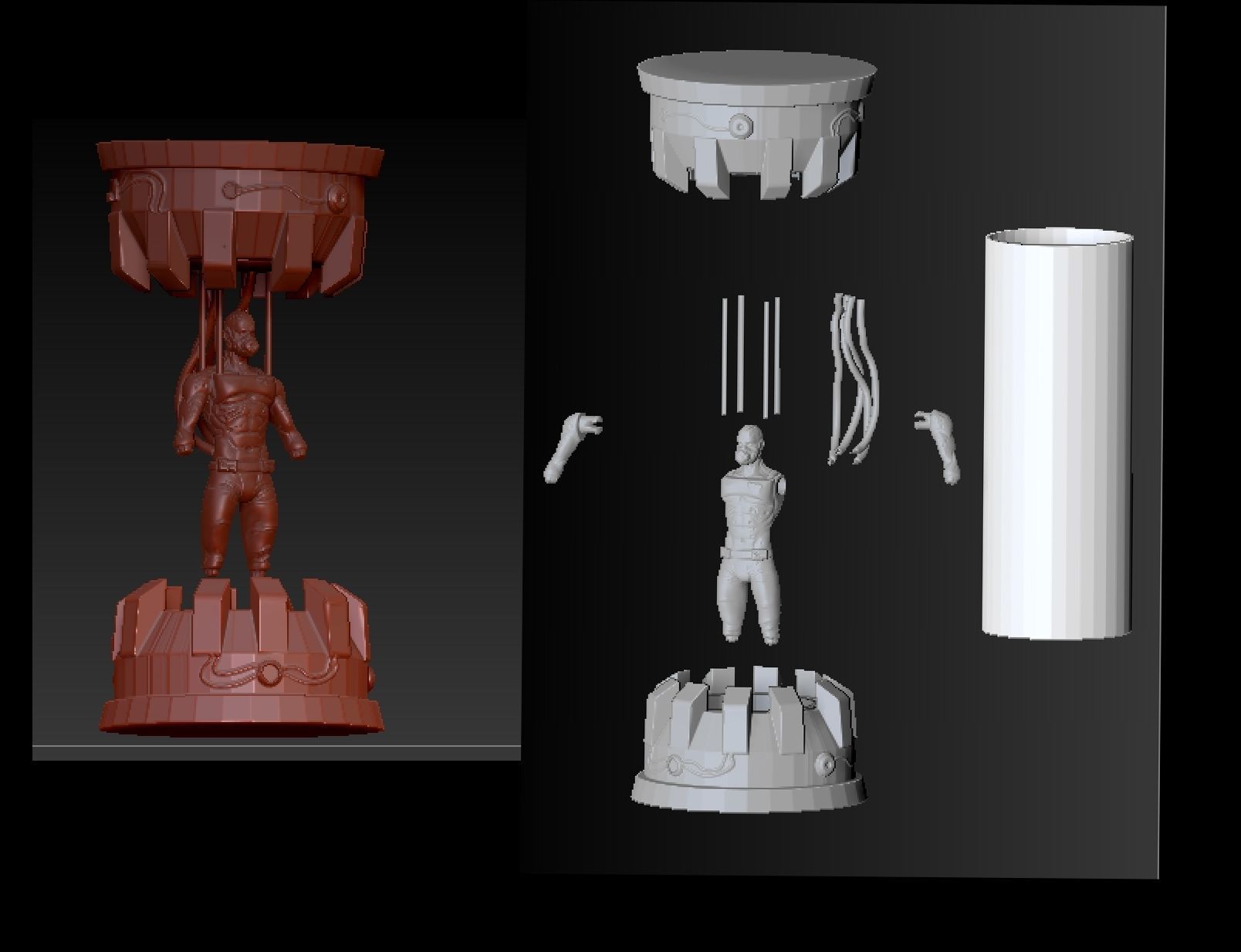 Darth Vader bacta tank 3D model 3D printable | CGTrader