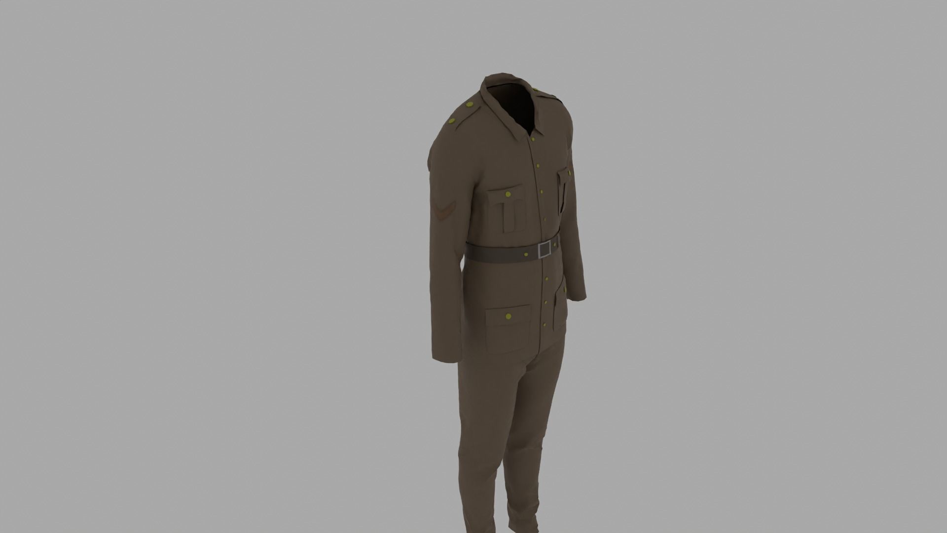 3D model World War II Military Uniform VR / AR / low-poly | CGTrader