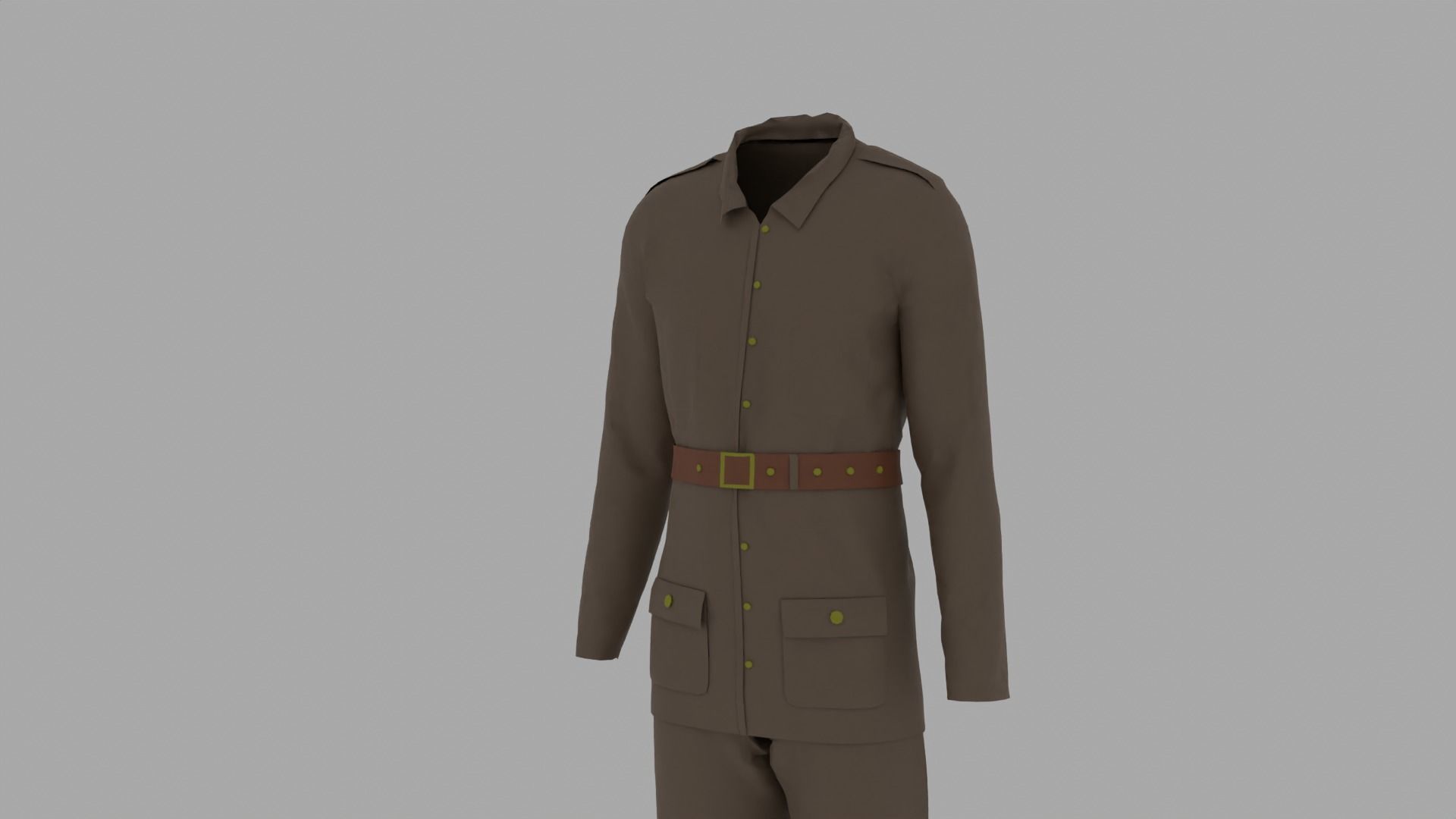 3D model World War II Military Uniform VR / AR / low-poly | CGTrader