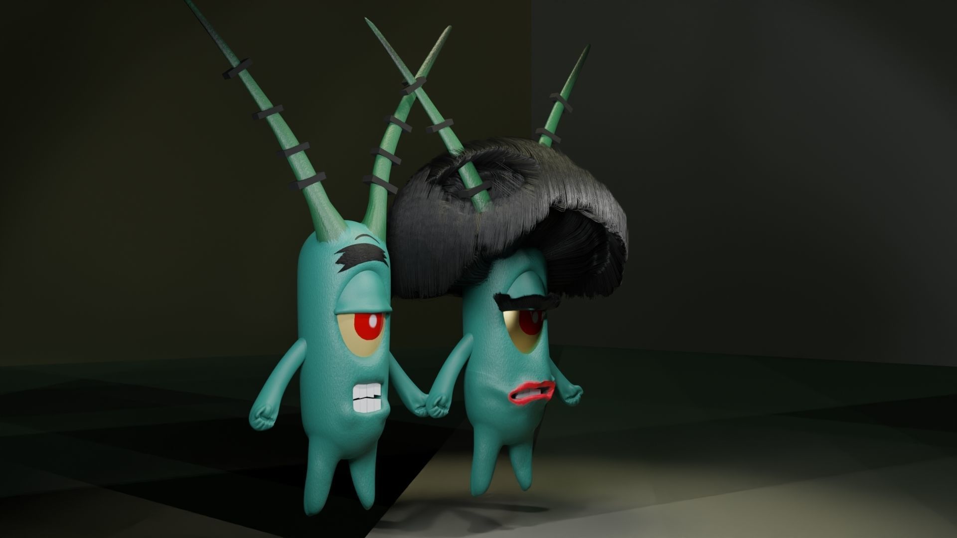 Plankton Spongebob 3D model | CGTrader