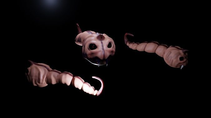 Monster Worm free 3D model | CGTrader