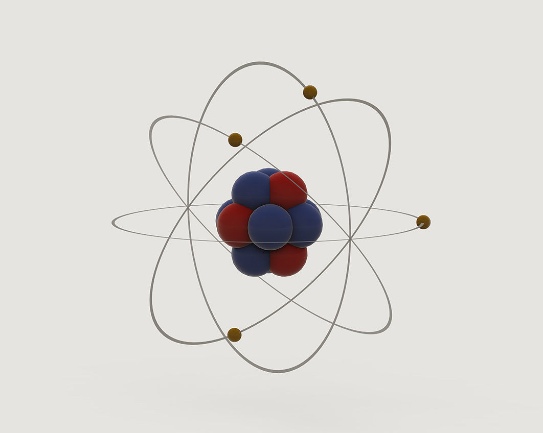 3D model Rutherfords Atomic Model VR / AR / low-poly | CGTrader
