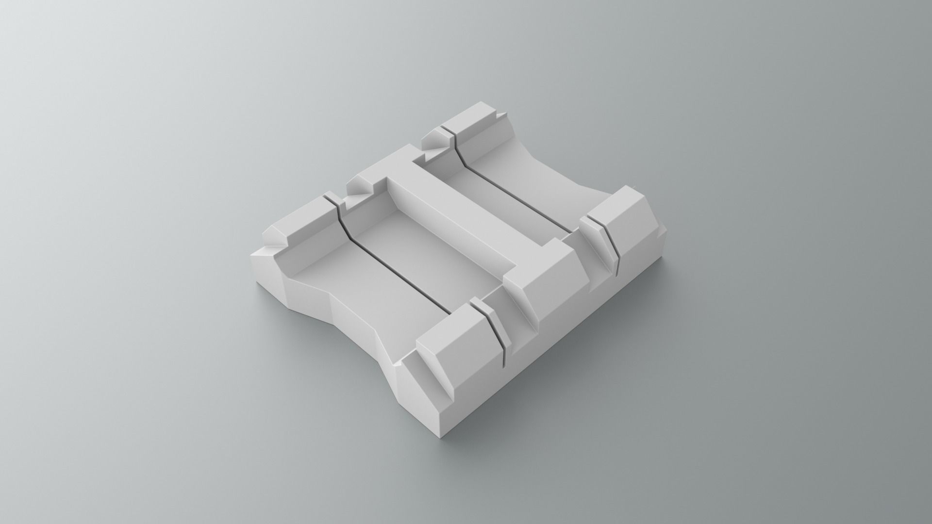 Scifi modular Wall piece 3D model | CGTrader