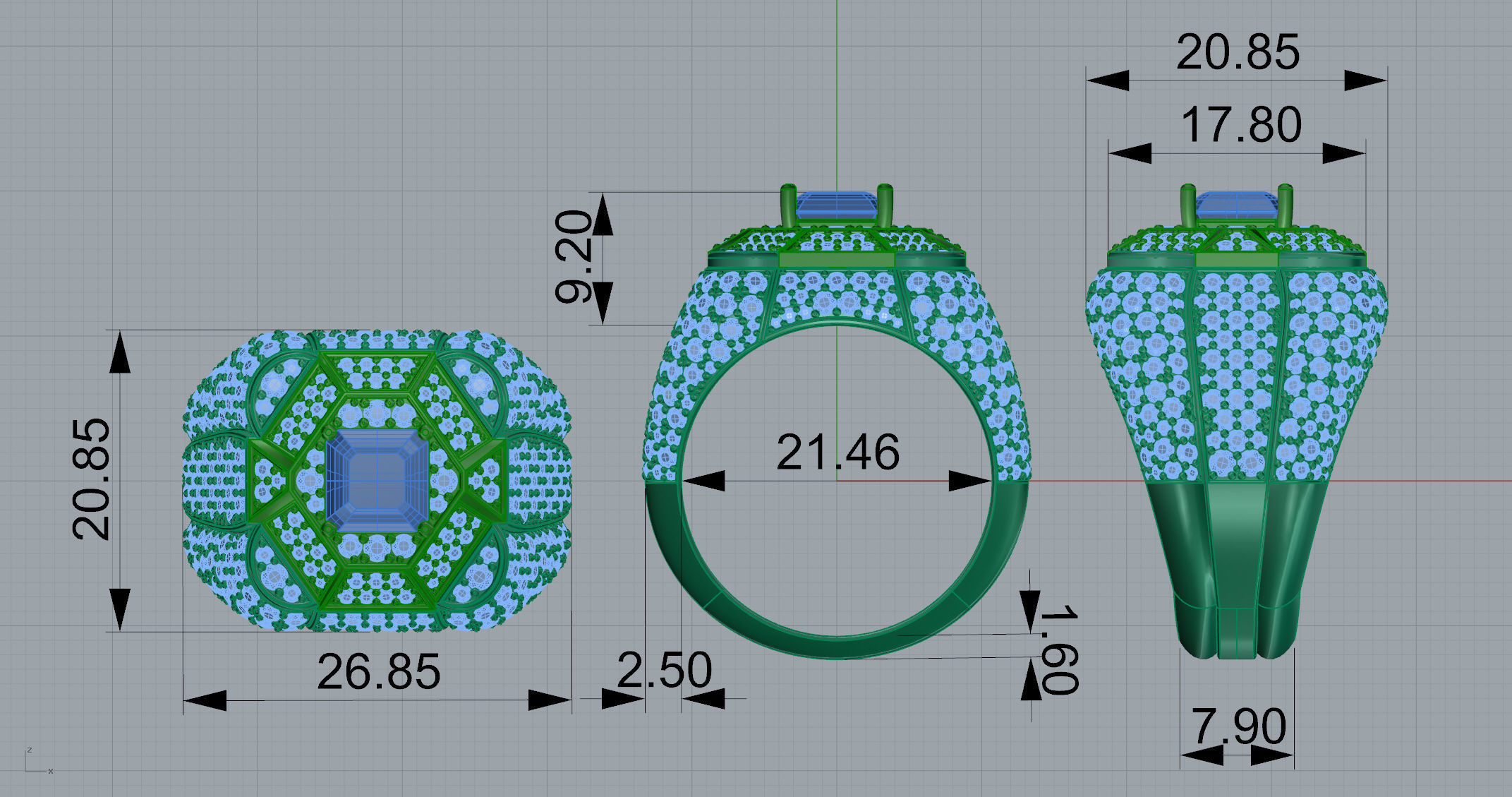Gold N935 3D model 3D printable | CGTrader