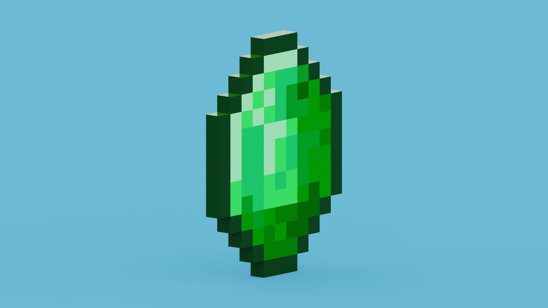 3D model Minecraft Emerald VR / AR / low-poly | CGTrader