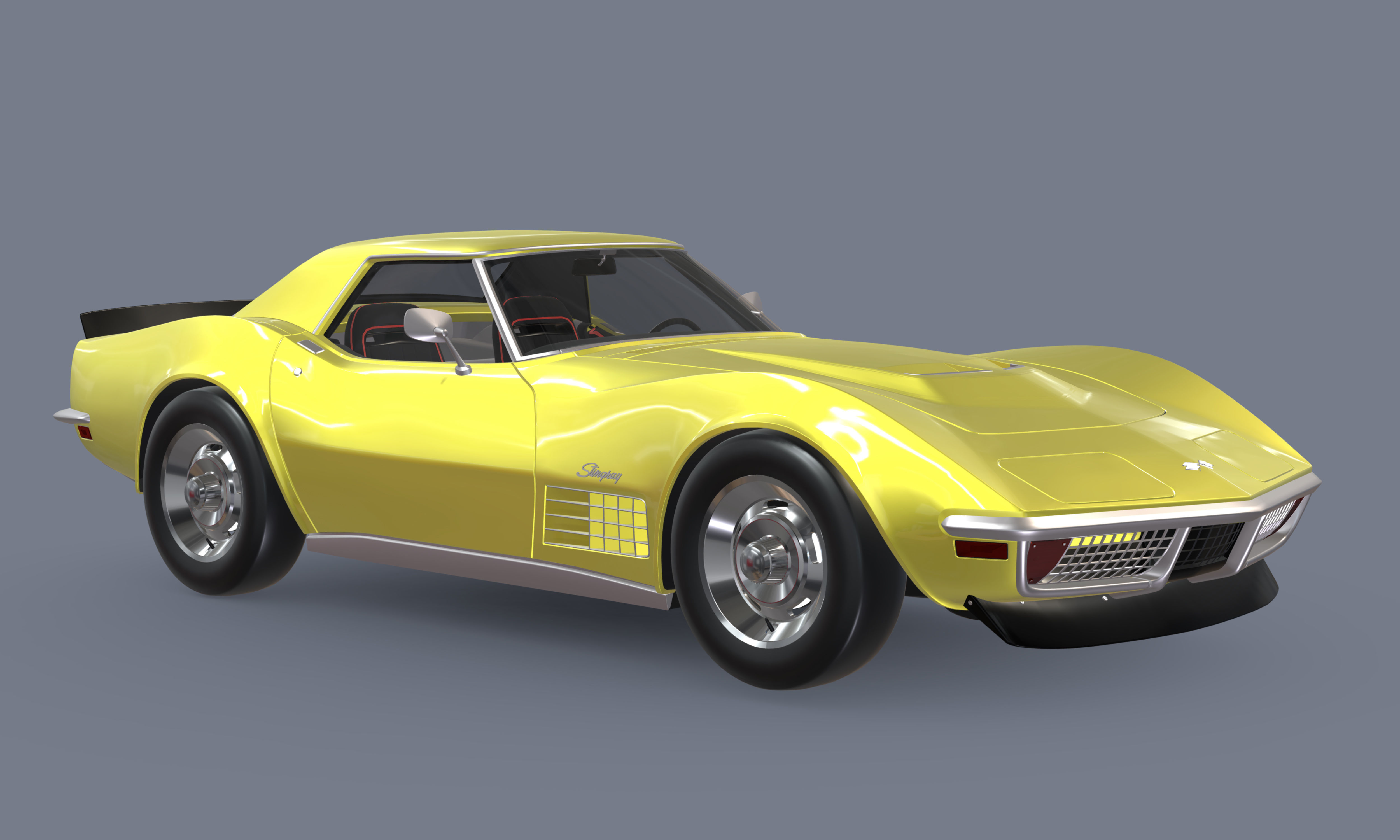 Chevrolet Corvette C3 Stingray - 1968-1982 3D model | CGTrader