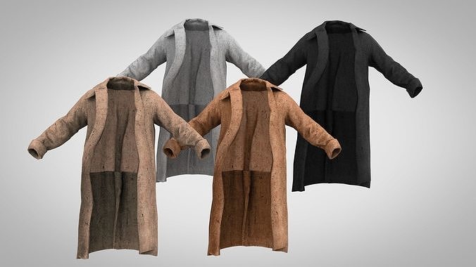 3D model Old coat VR / AR / low-poly | CGTrader