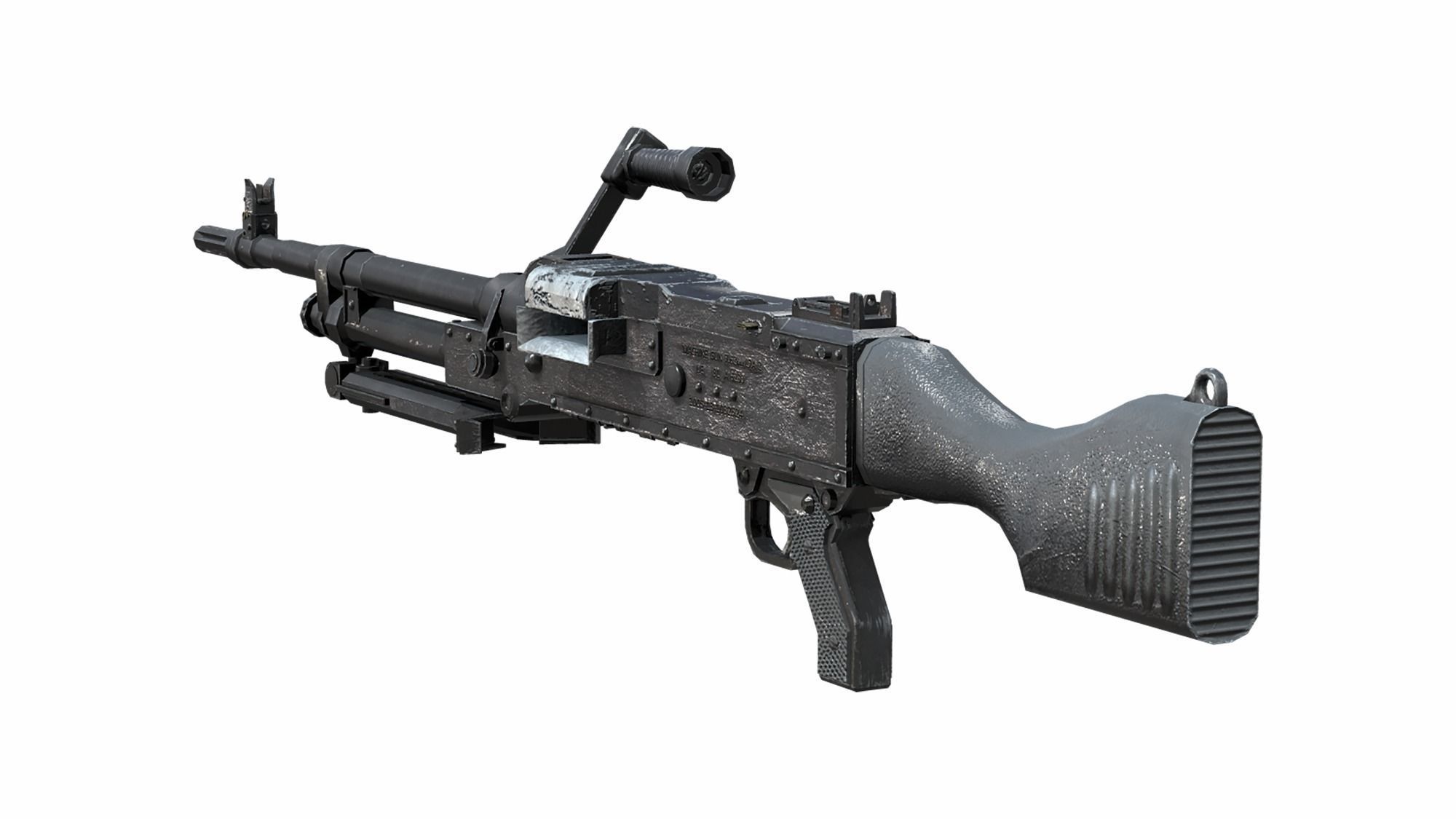 3D model Military Combat Machine Gun VR / AR / low-poly | CGTrader