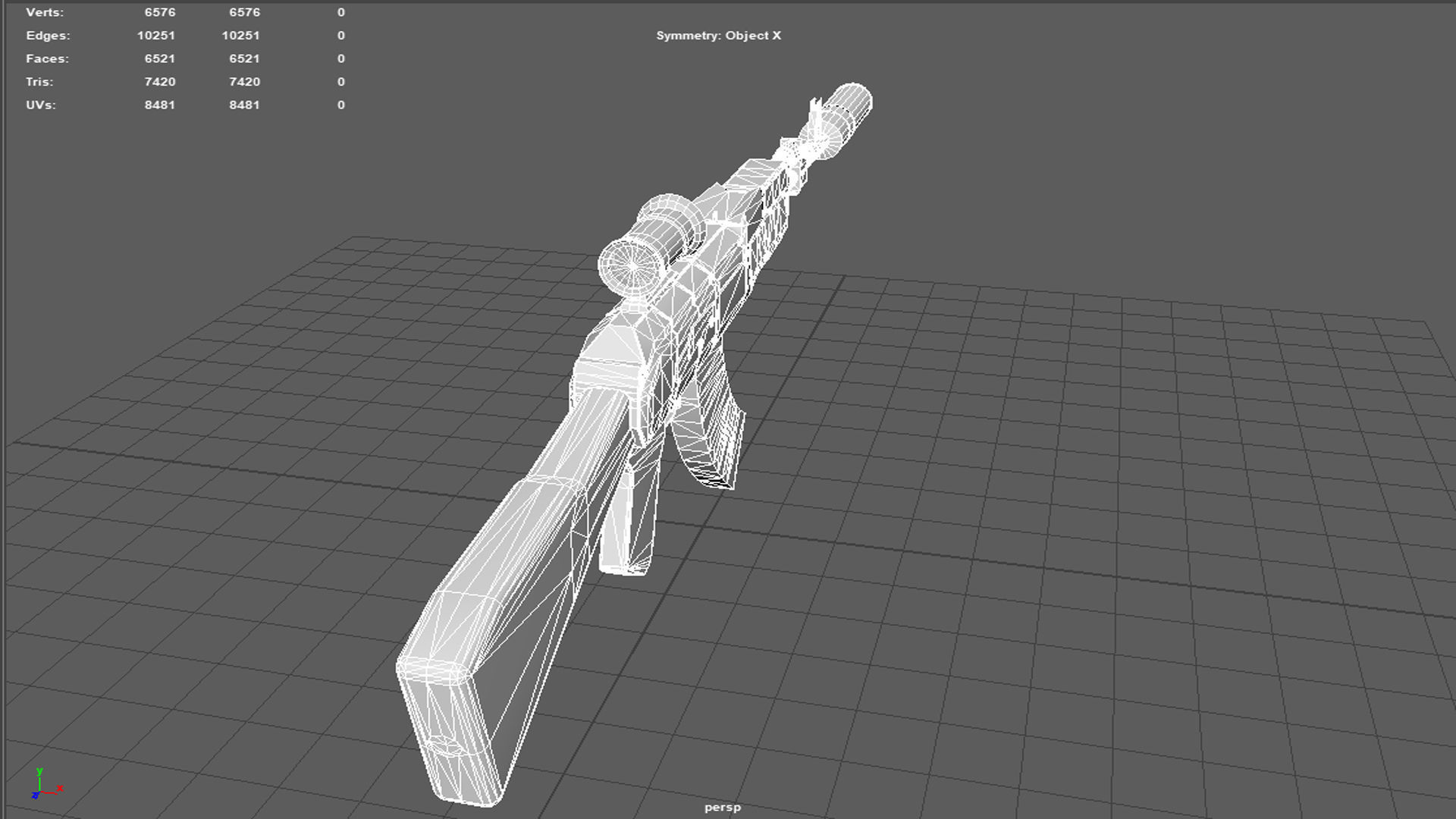 AK-47 3d model with tactical equipment free VR / AR / low-poly 3D model ...