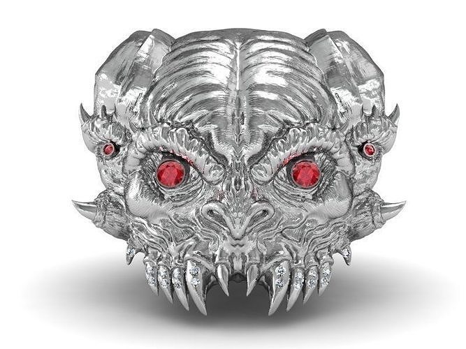 demon ring 3D model 3D printable | CGTrader