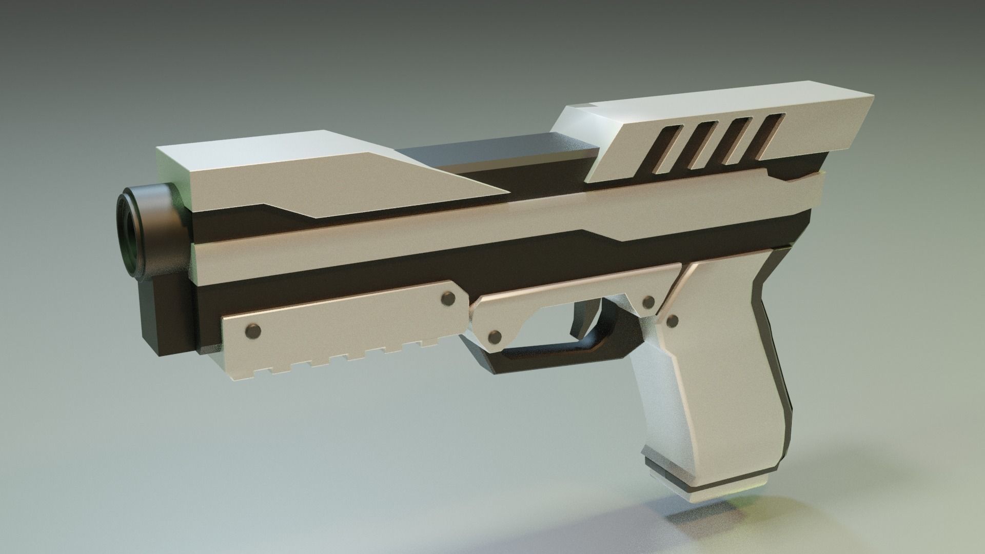3D model Sci-fi Pistol VR / AR / low-poly | CGTrader