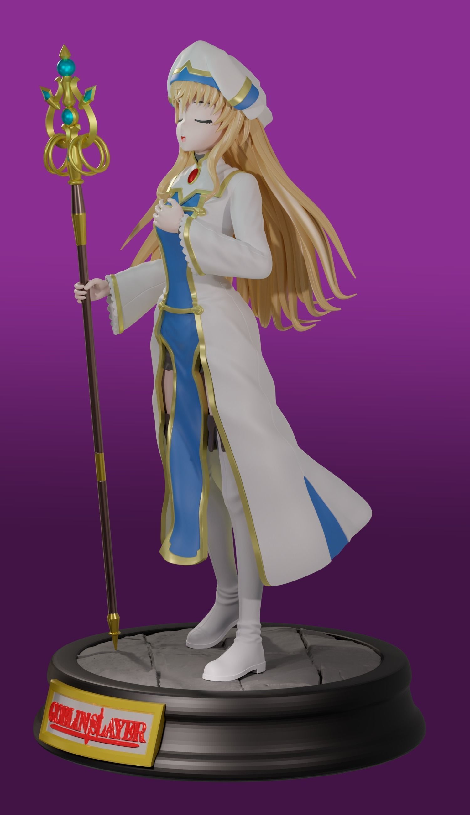 Priestess 3D model 3D printable | CGTrader