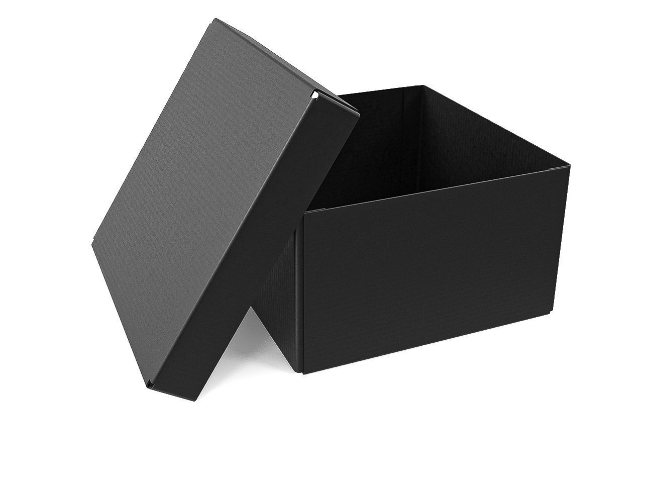 3D model Cardboard box black 07 VR / AR / low-poly | CGTrader