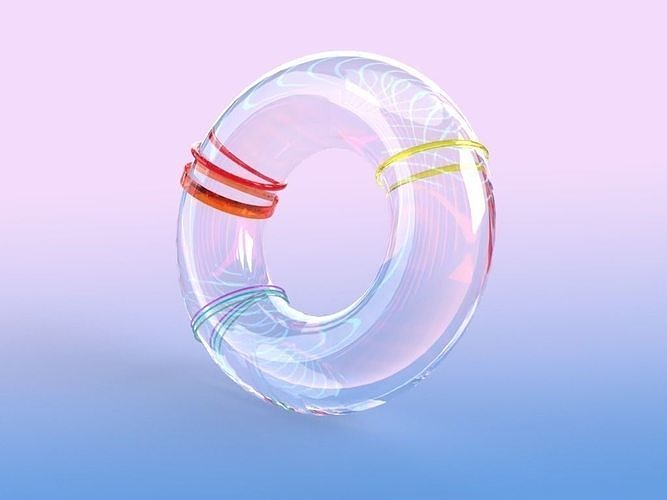 Glass Circle 3d Model Cgtrader