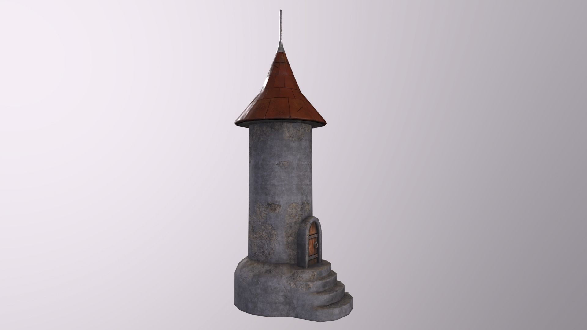 3D model Medieval tower-3 VR / AR / low-poly | CGTrader