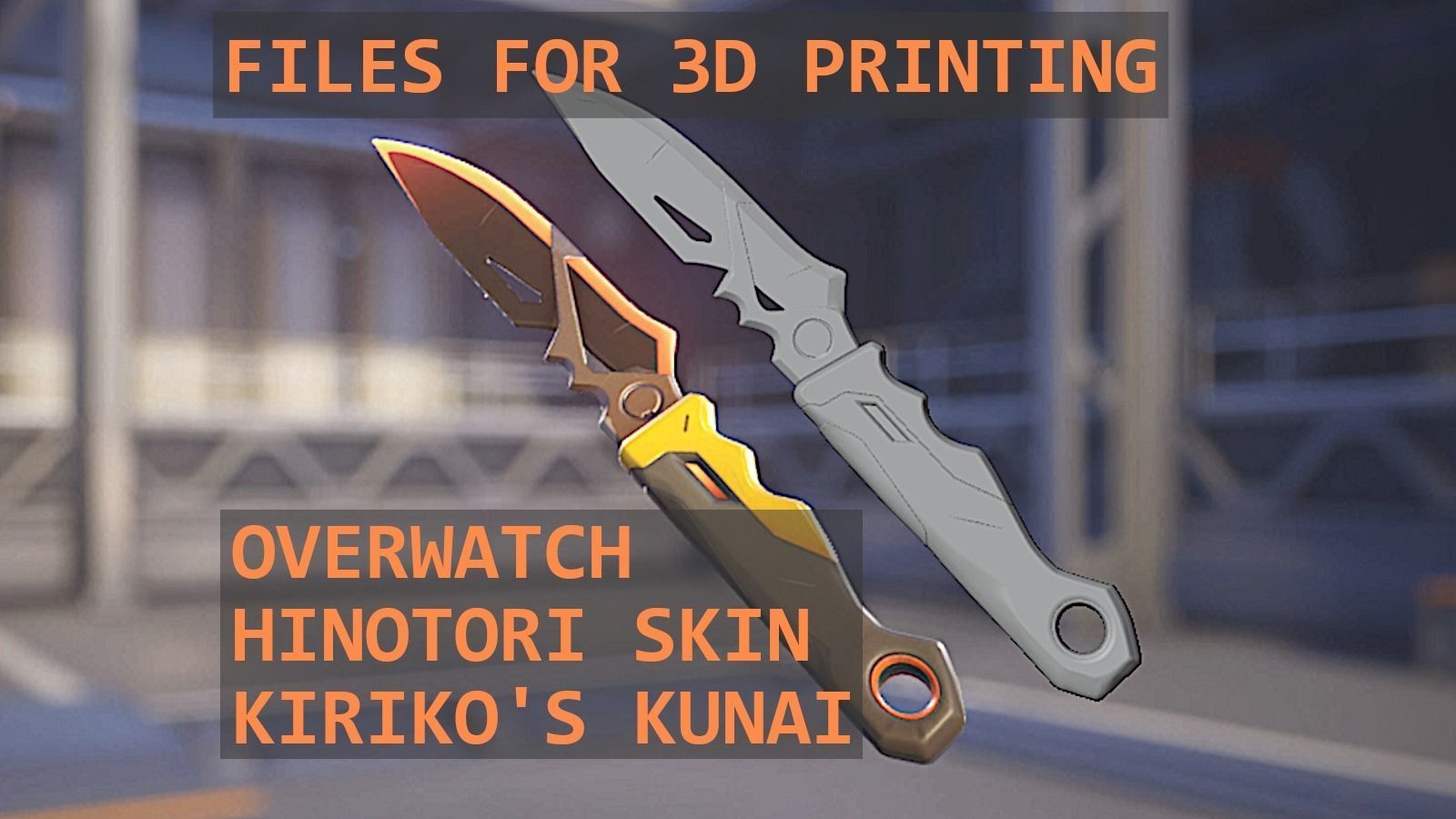 Overwatch - Hinotori Kiriko kunai 3D model 3D printable | CGTrader