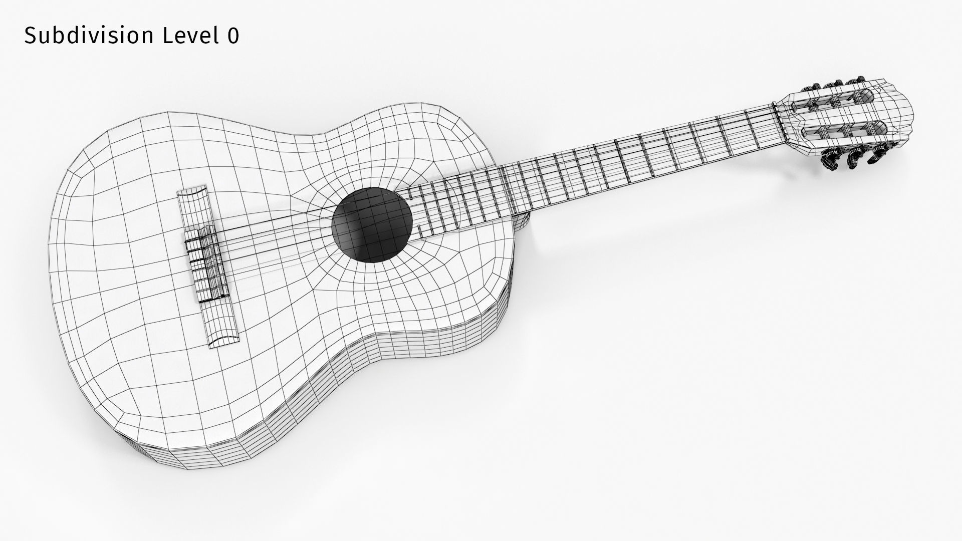 Classical Guitar 3D model | CGTrader