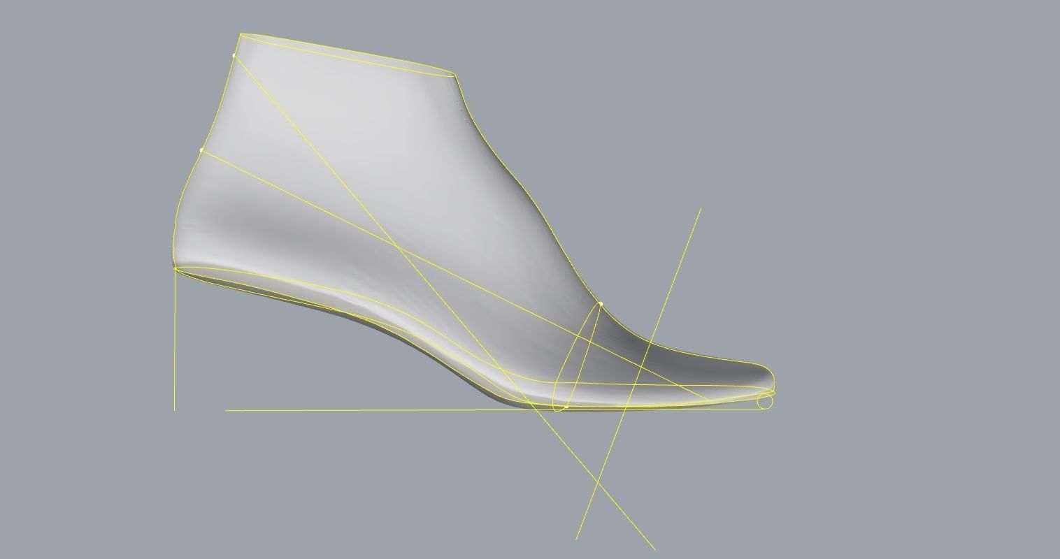 Technical Female Shoe Last 3D model 3D printable | CGTrader