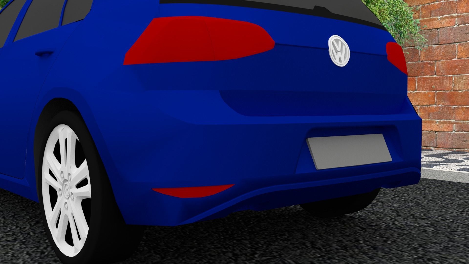 3D model VW Golf 7 VR / AR / low-poly | CGTrader