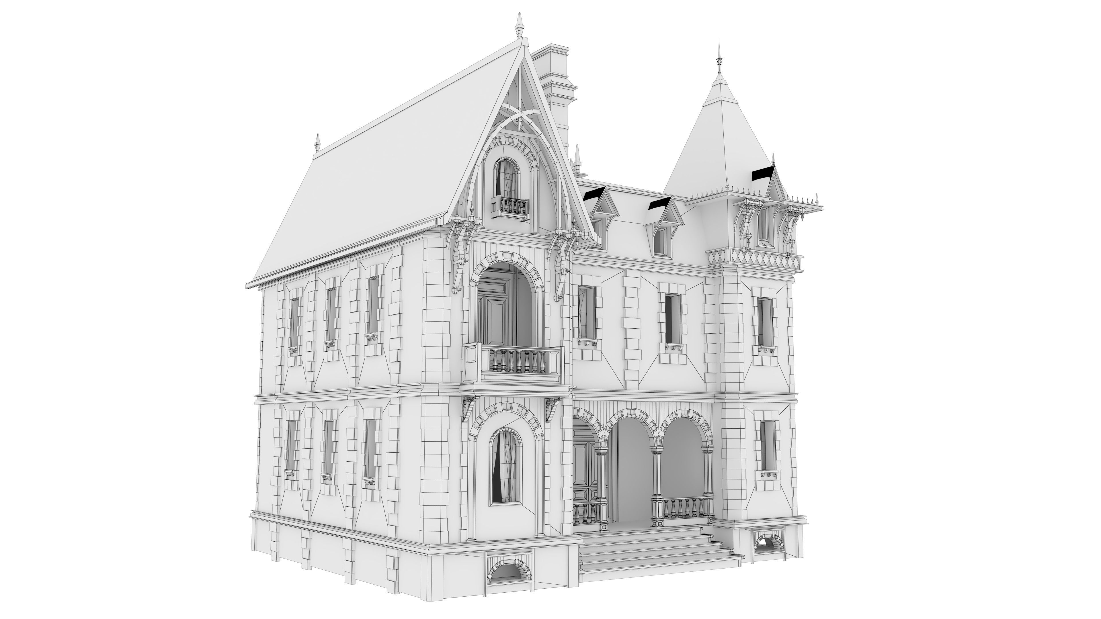 Victorian House 3D model | CGTrader