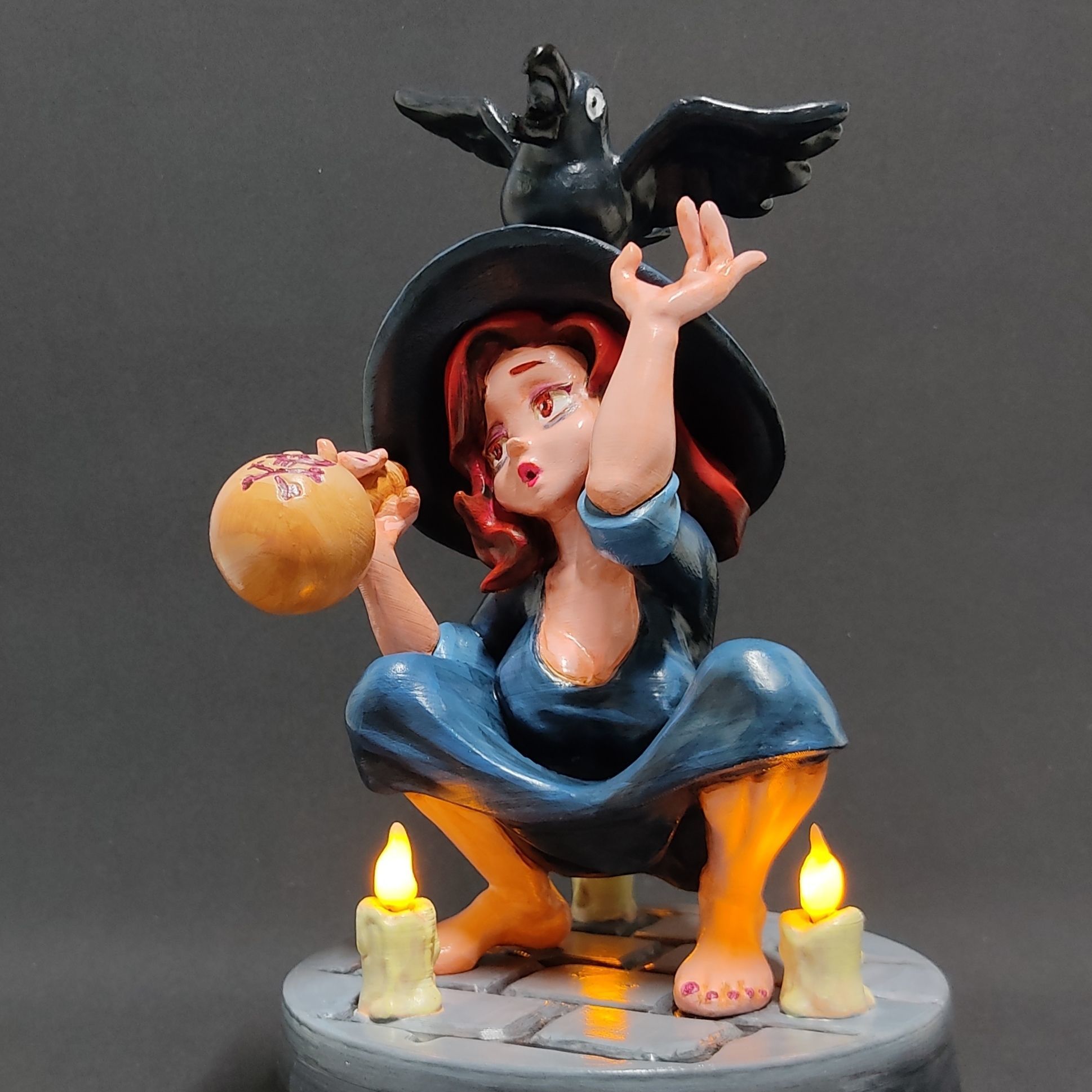 Witch girl 3D model 3D printable | CGTrader